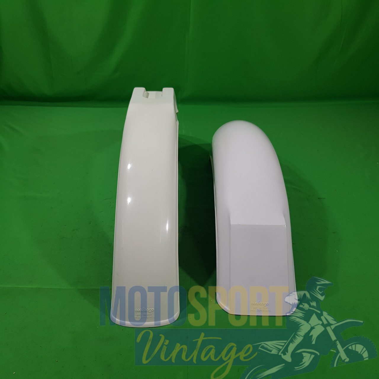 coppia parafanghi nonfango bianchi epoca - MotoSport Vintage